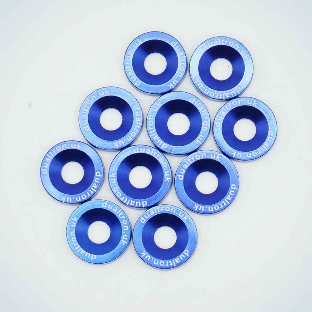 Deck Washers, Blue, Set of 10 - Dualtron
