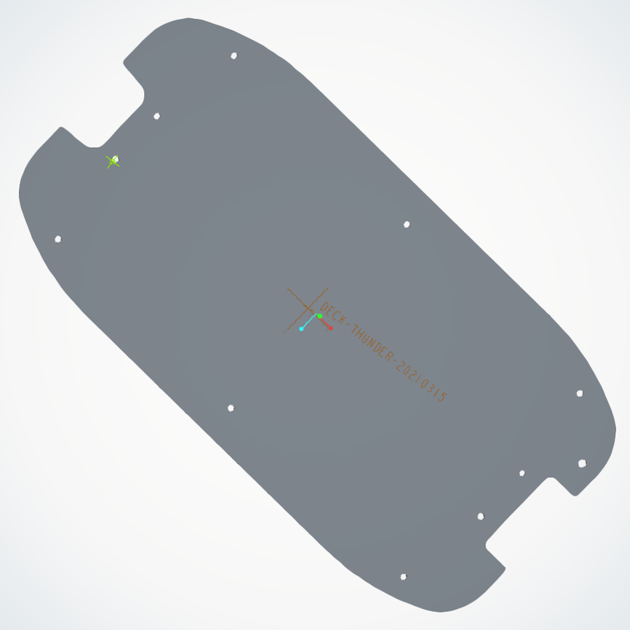 Aluminium Deck - Dualtron Thunder | 02.106.00018